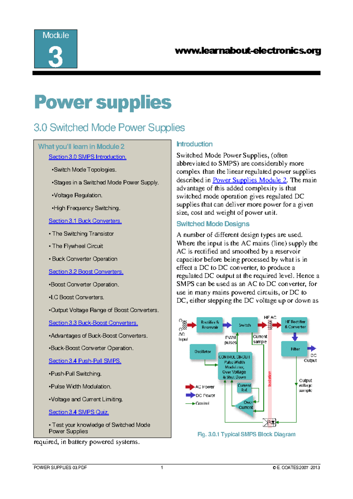 Power Supplies Module 03 giri - Module 3 learnabout-electronics Power ...