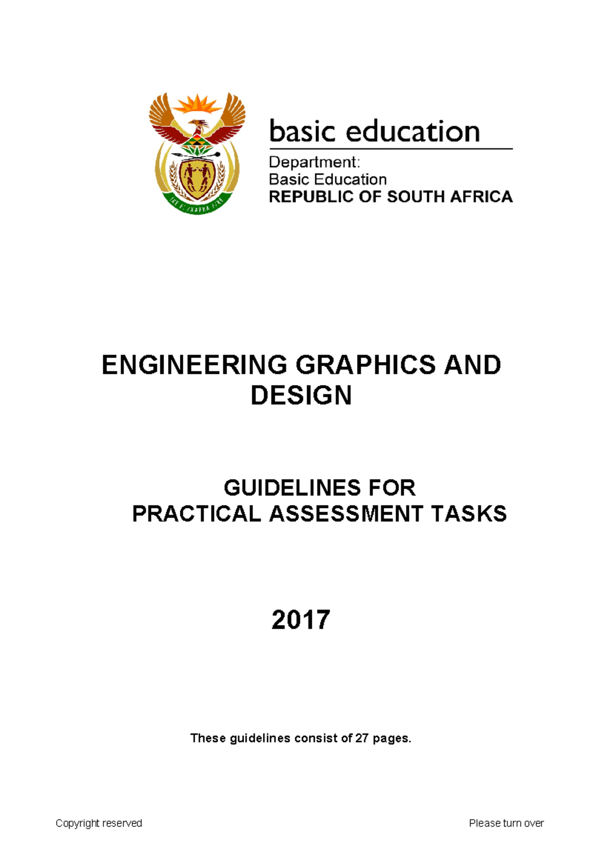 Engineering Graphics & Design PAT GR 12 2017 Eng - 333 ENGINEERING ...