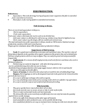 Animal Production Notes - ANIMAL PRODUCTION FOR CERTIFICATE CLASSES ...