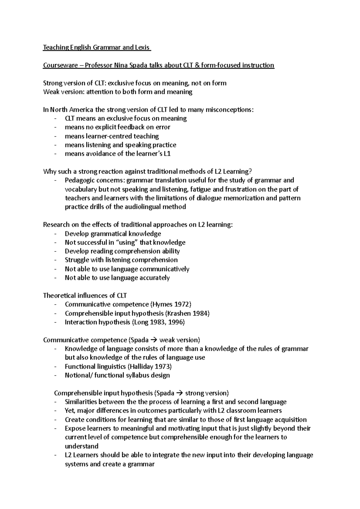 Teaching English Grammar and Lexis - Teaching English Grammar and Lexis ...