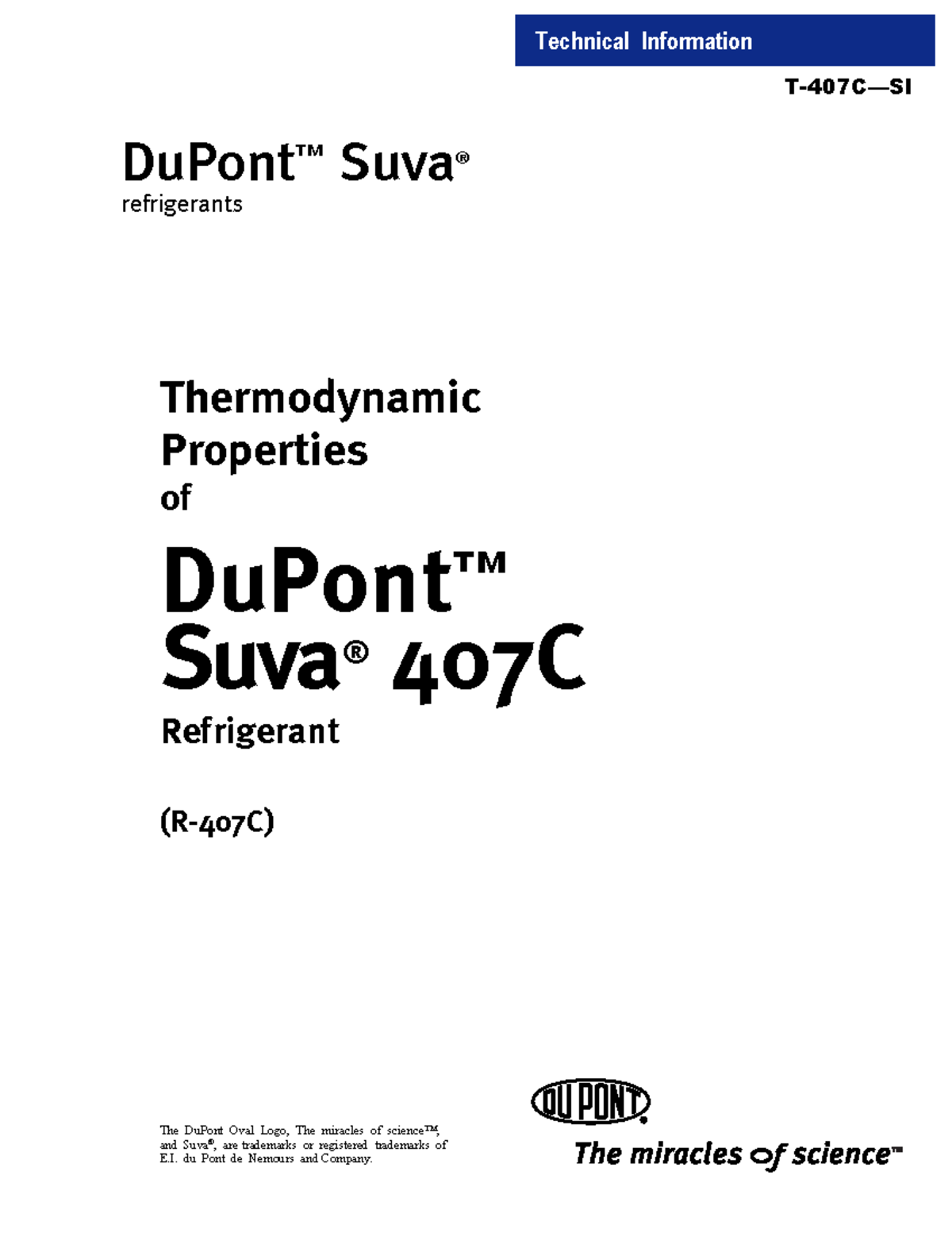 DU Point Thermo - download - Technical Information T-407C—SI DuPont ...