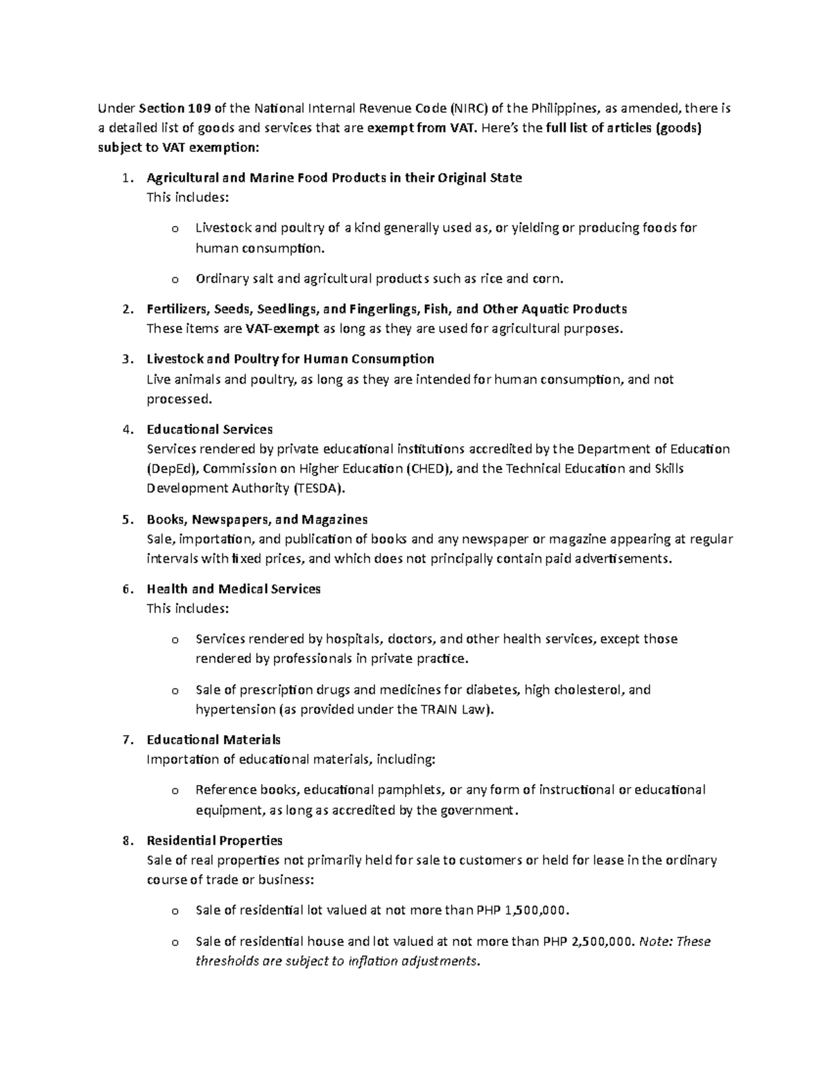 Section 109 of the National Internal Revenue Code - Here’s the full ...