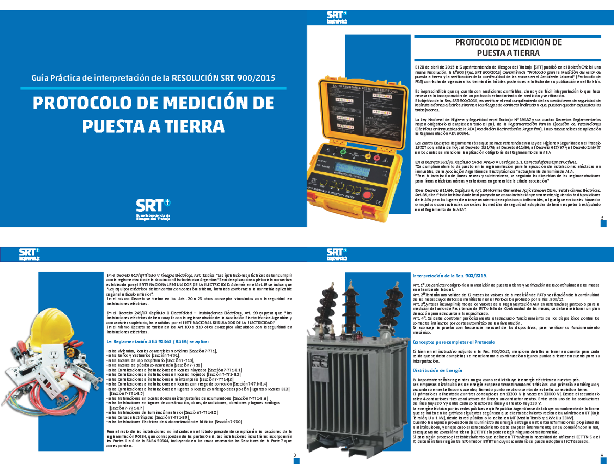 Res - resolucion 900/15 - 1 PROTOCOLO DE MEDICIÓN DE PUESTA A TIERRA ...