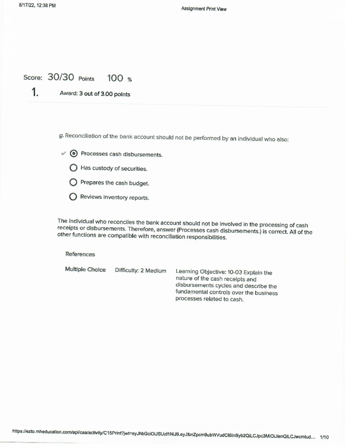 Chapter 10 Test Acc 411 - ACC411 - Studocu