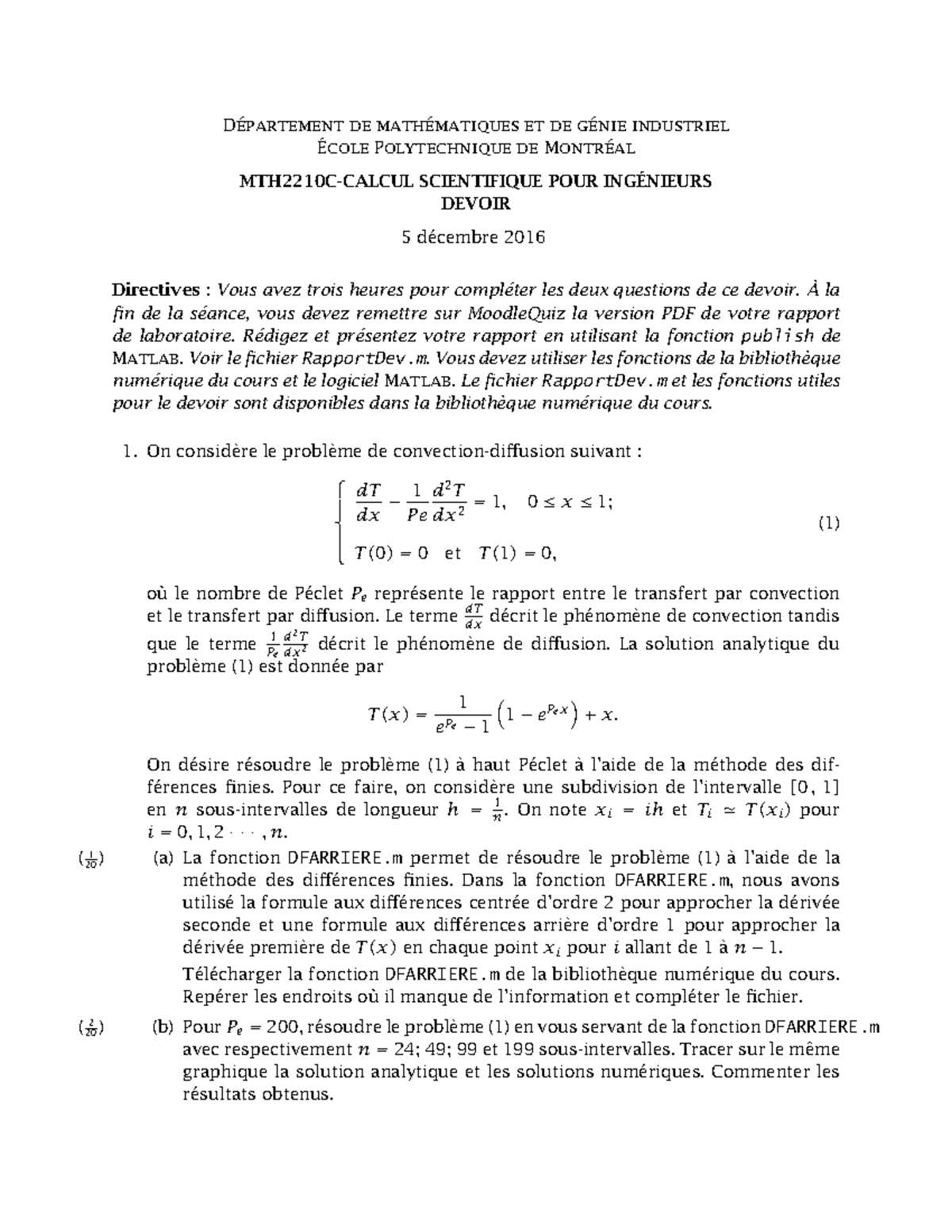 Questions - Question expliquées - Département de mathématiques et de ...