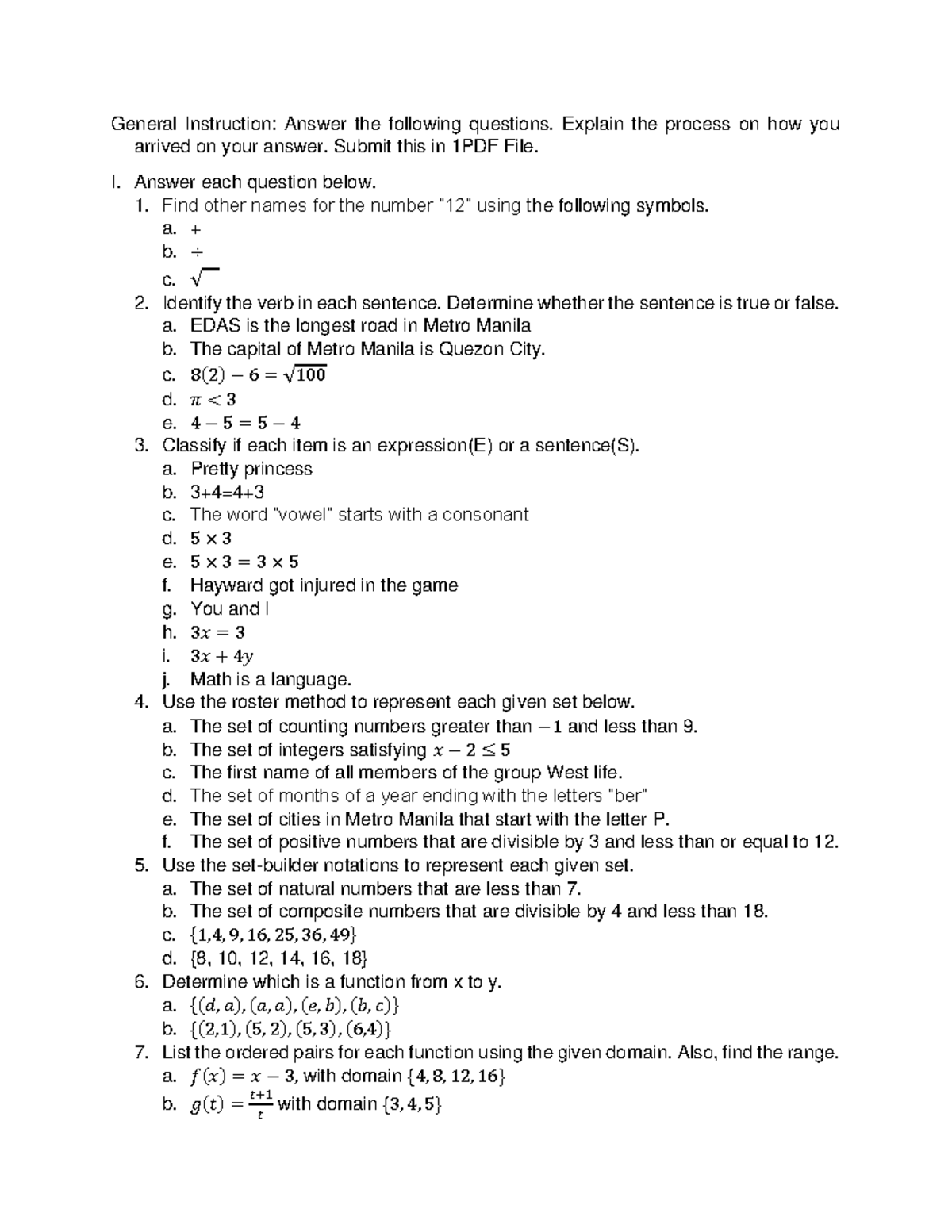 Group task in Mathematics in the Modern world - USeP - Studocu