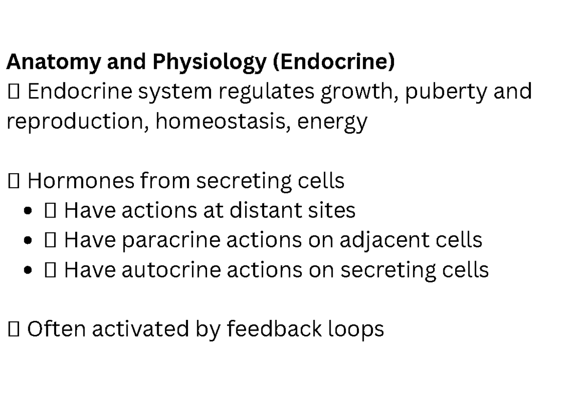 P Endo Part 1 Flash Cards - Anatomy and Physiology (Endocrine ...