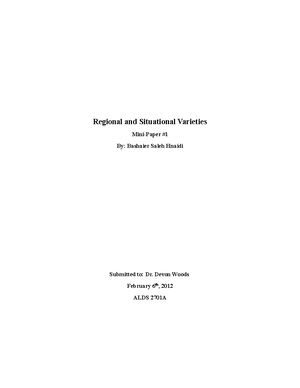 Test sample-1 - jkl; - Keep on saying Sample test LALS 2705A, Language ...