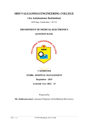 SRM-lab-manual - SRM VALLIAMMAI ENGINEERING COLLEGE (An Autonomous ...