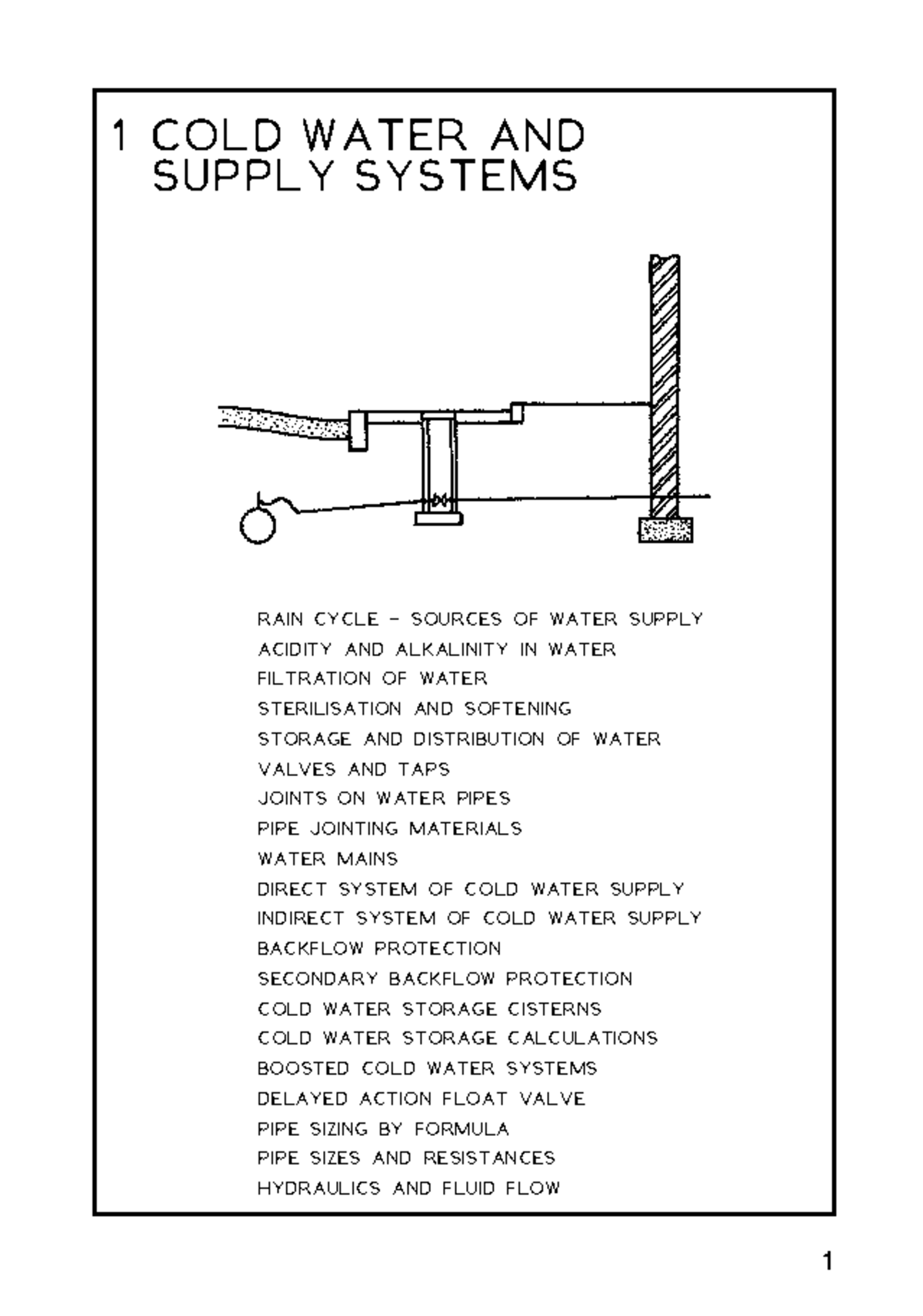 Building-services - Lecture notes 1 - 1 COLD WATER AND SUPPLY SYSTEMS ...