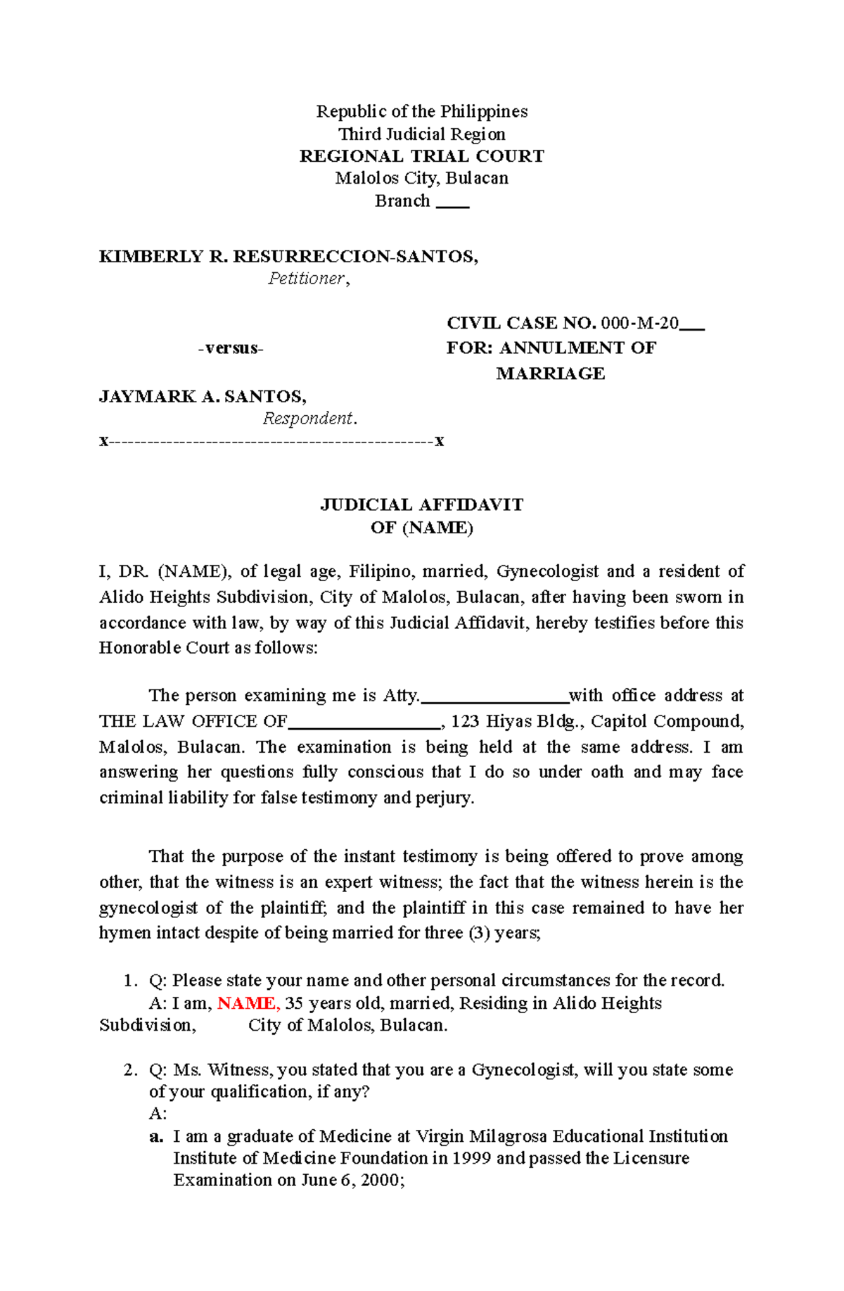 Scribd - lecture notes - Republic of the Philippines Third Judicial ...