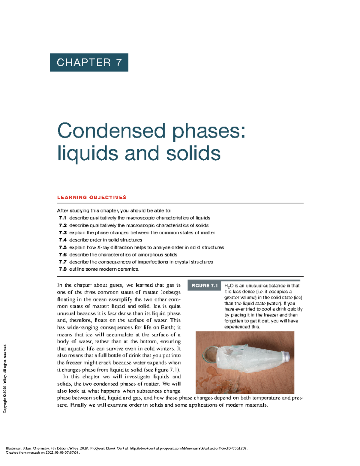 Chemistry 4th Edition - (7 Condensed phases liquids and solids ...