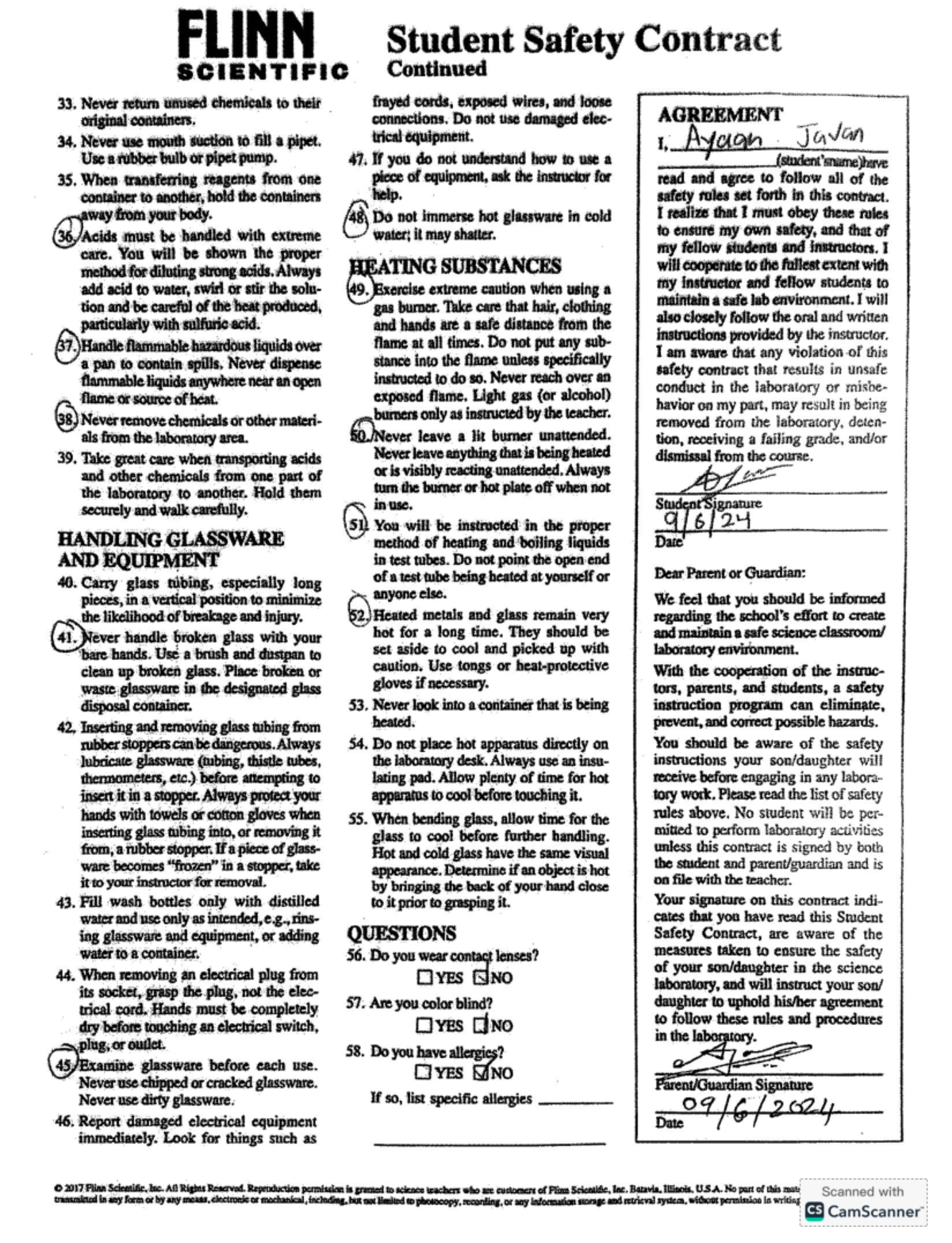 Scan09082024 - Hidden - FLINN Student Safety Contract SCIENTIFIC ...