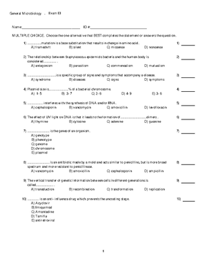 Lab Practical Exam 2 - study guides - Lab Practical Stock Culture Prep ...
