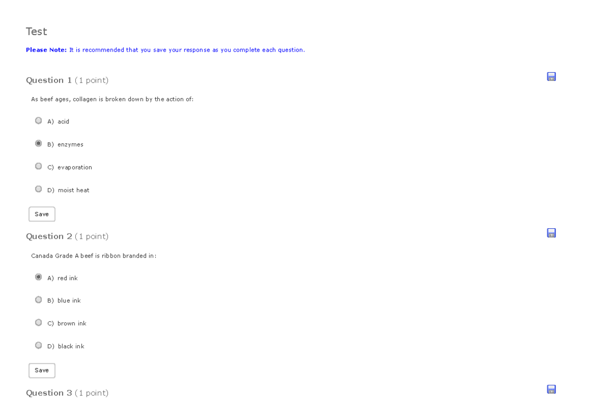 Quiz 1 2017, questions and answers - Test Question 1 (1 point) Question ...