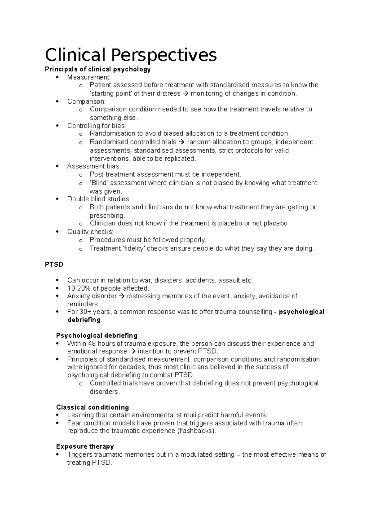Clinical Perspectives - Clinical Perspectives Principals of clinical ...
