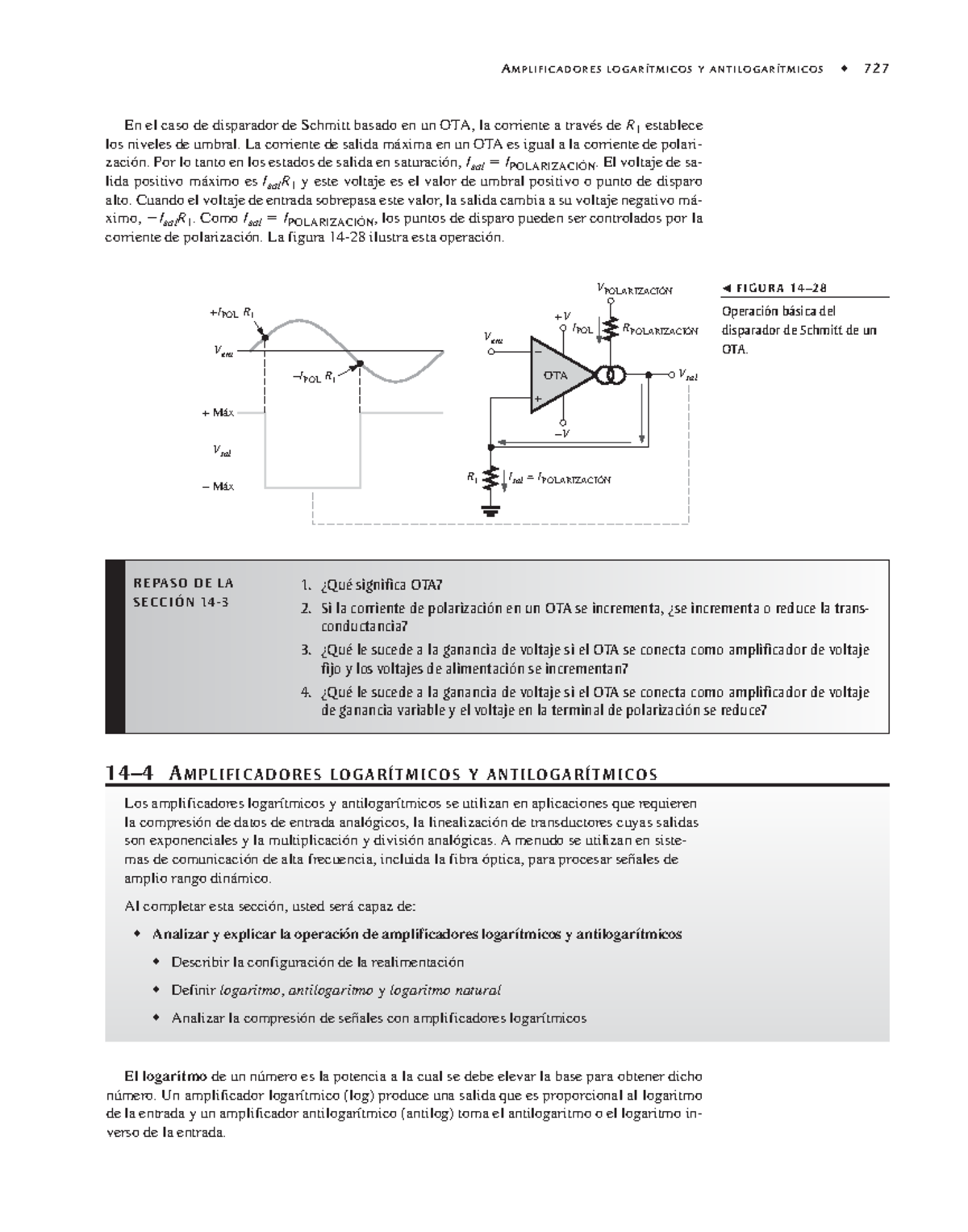 Amplif Logaritmico - AMPLIFIC ADORES LOG ARÍTMICOS Y ANTILOG ARÍTMICOS 727 En el caso de - Studocu
