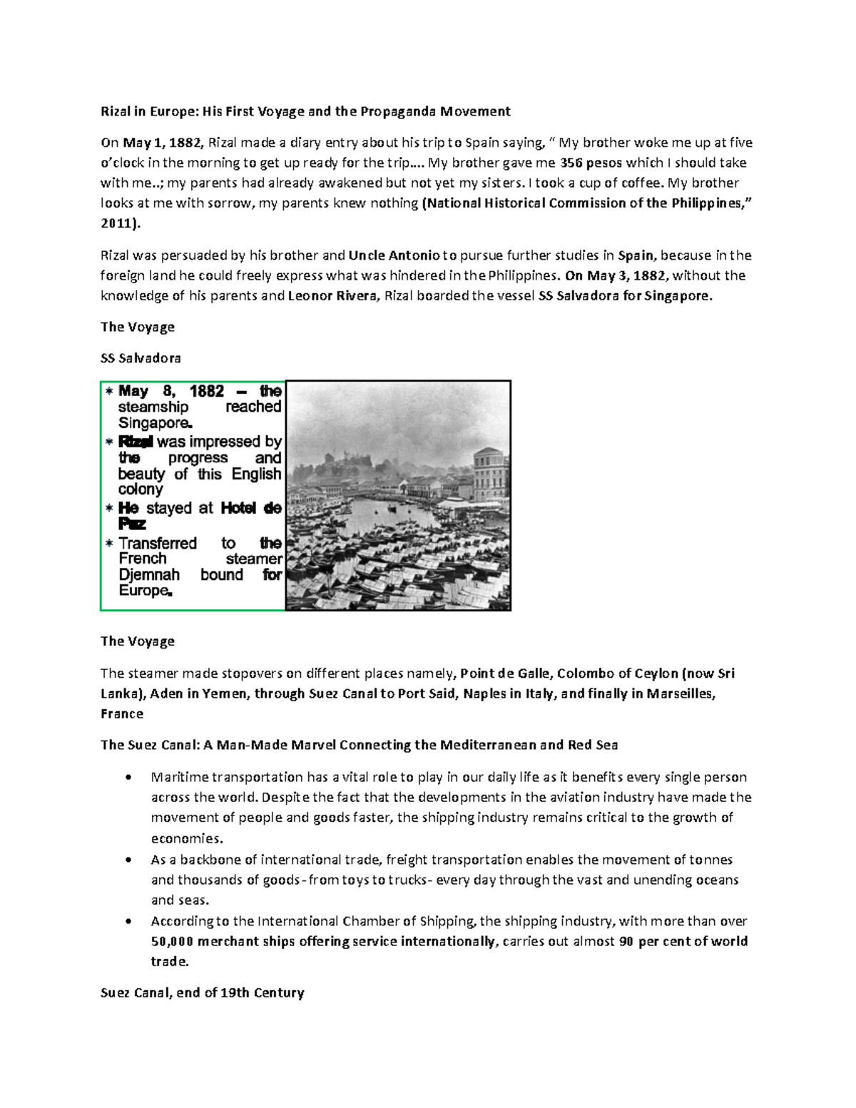 Rizal in Europe - none - Rizal in Europe: His First Voyage and the ...