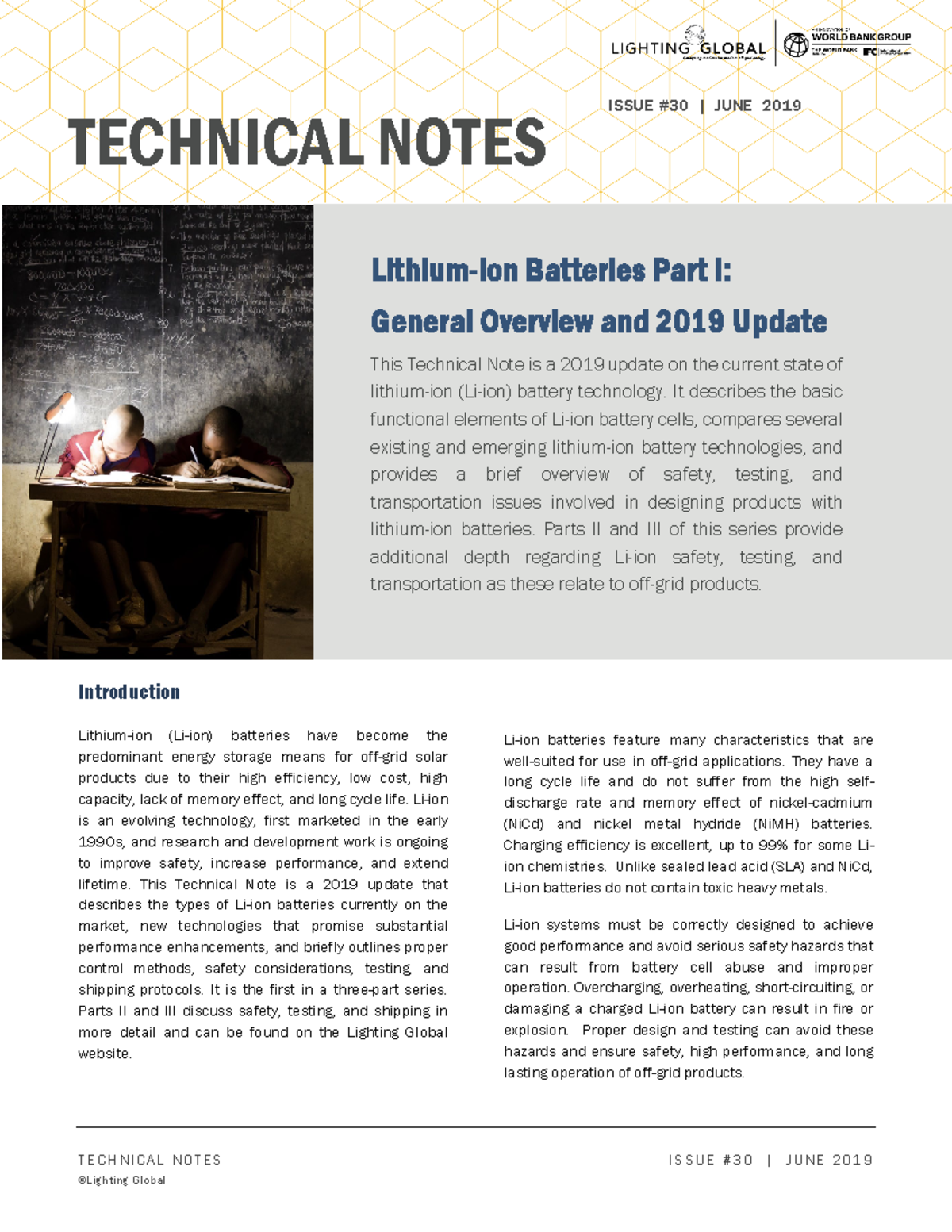 Lithium-Ion Tech Note-2019 update - T E C H N I C A L N O T E S I S S U ...