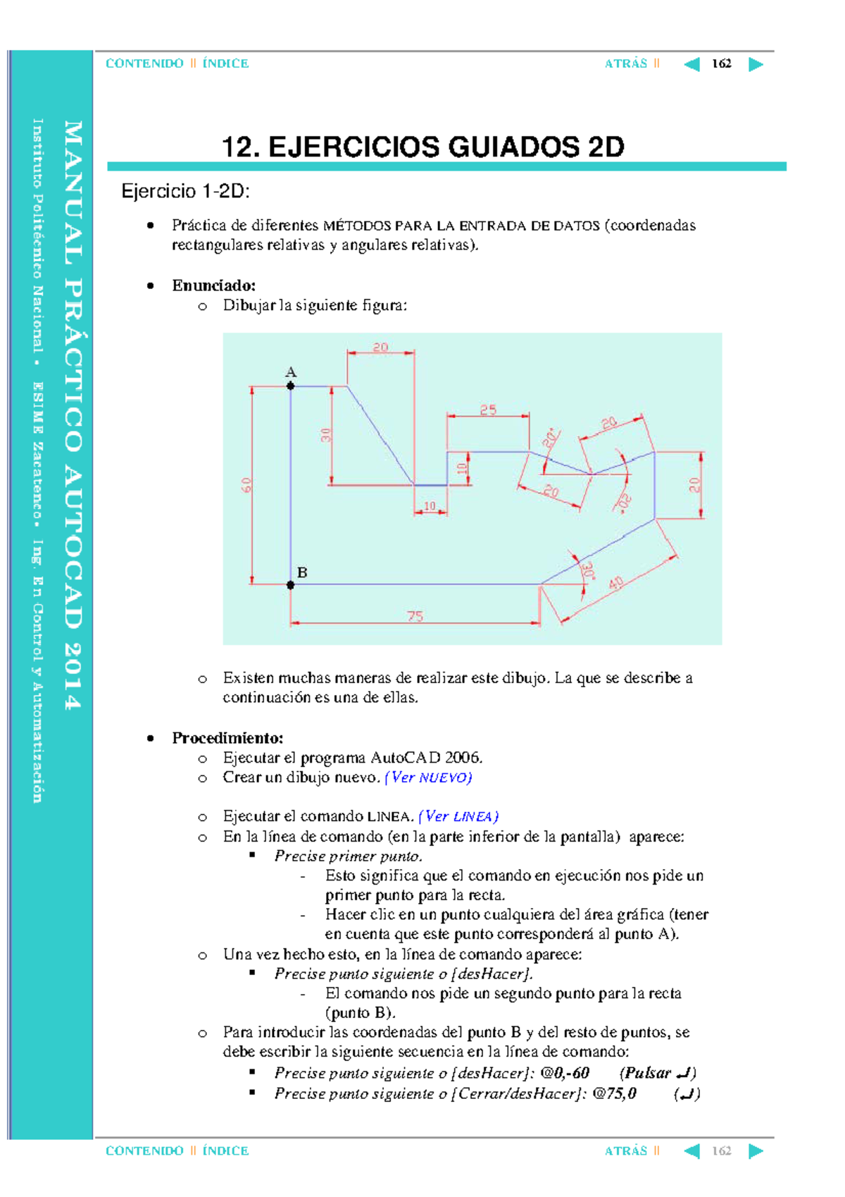 Manual practico autocad 2014 2D - 162 12. EJERCICIOS GUIADOS 2D ...