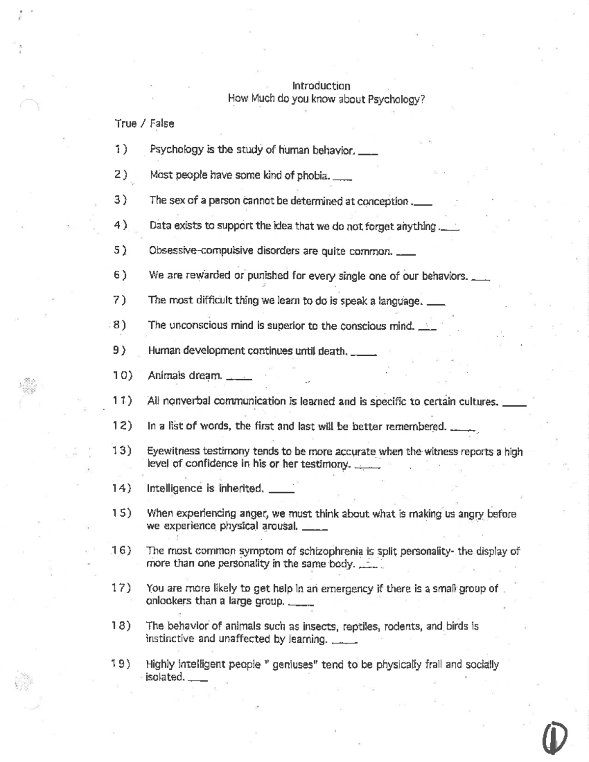 Introduction+to+psychology+packet - PSYC 7392 - Studocu