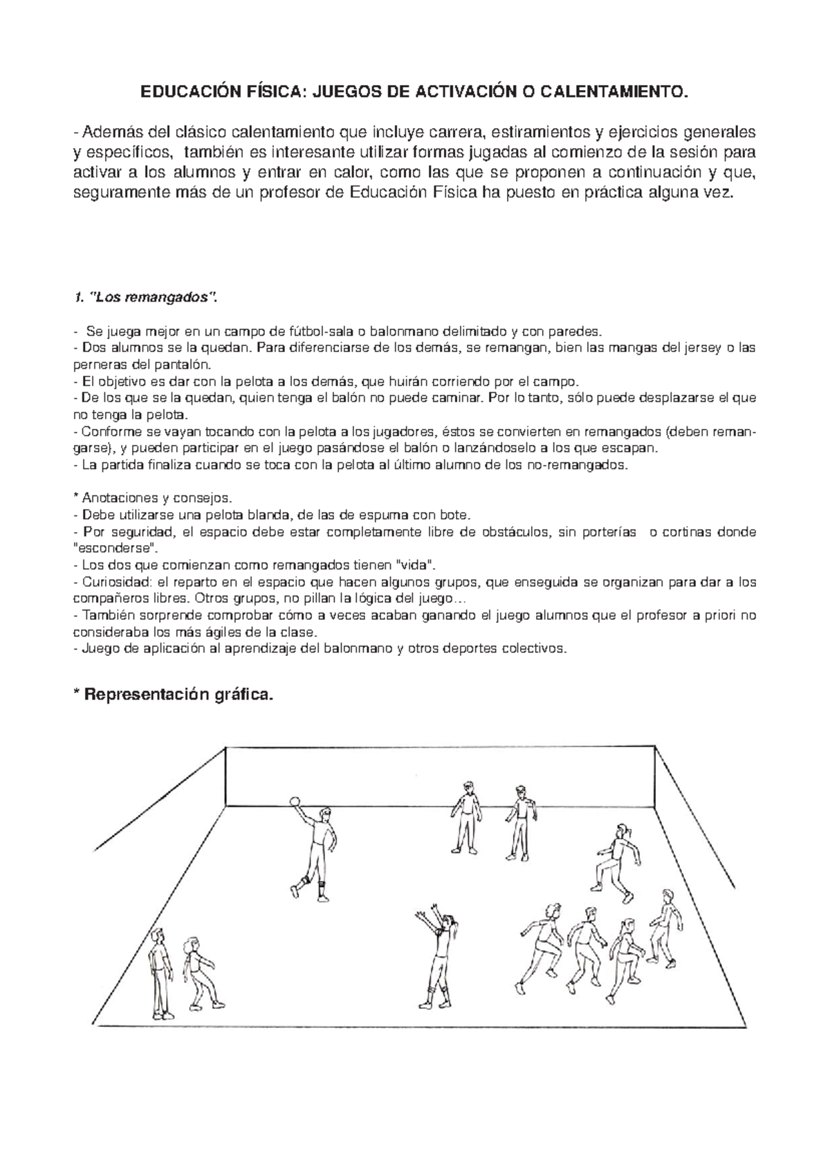 13 Juegos Activación y Calentamiento - EDUCACIÓN FÍSICA: JUEGOS DE ...