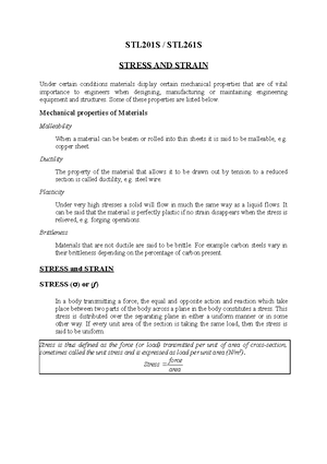 External Flow - Drag and Lift - S102MLF - CPUT - Studocu