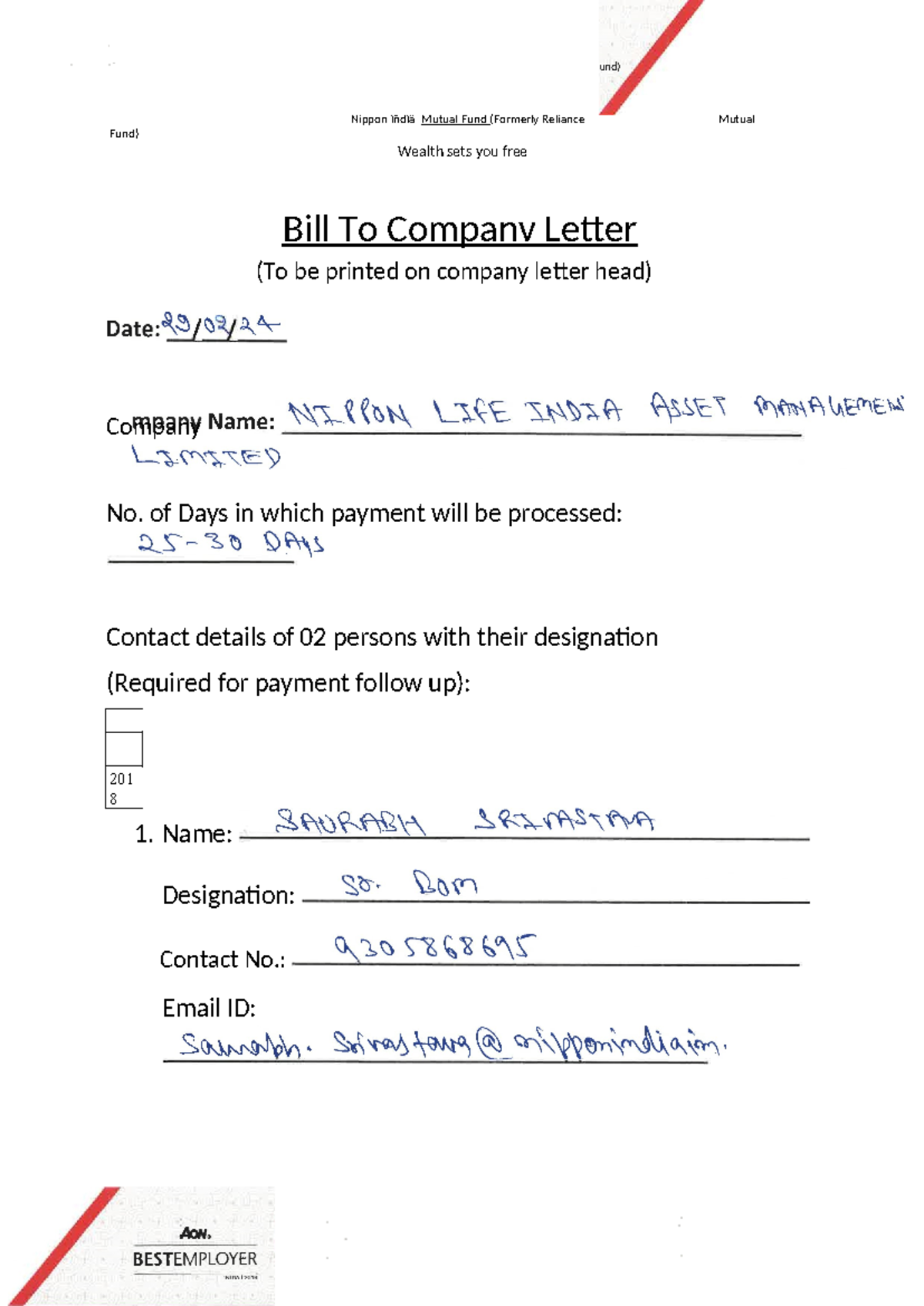 202402292002 40 - Nippon ìñdìä Mutual Fund (Formerly Reliance Mutual ...