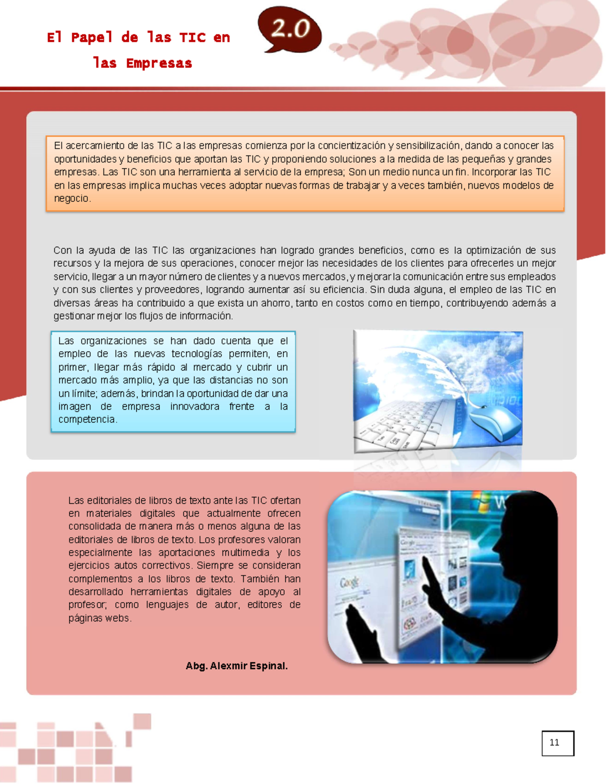 TIC y la información - El Papel de las TIC en las Empresas El ...