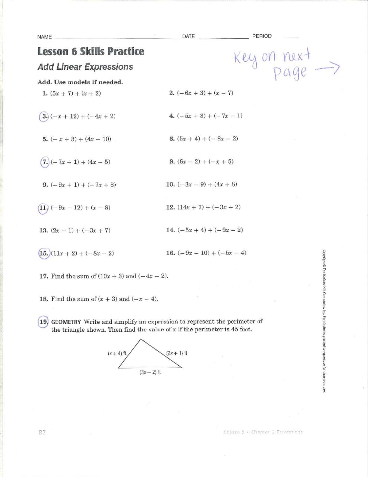 5-6 5-7 skills practice w key - Studocu