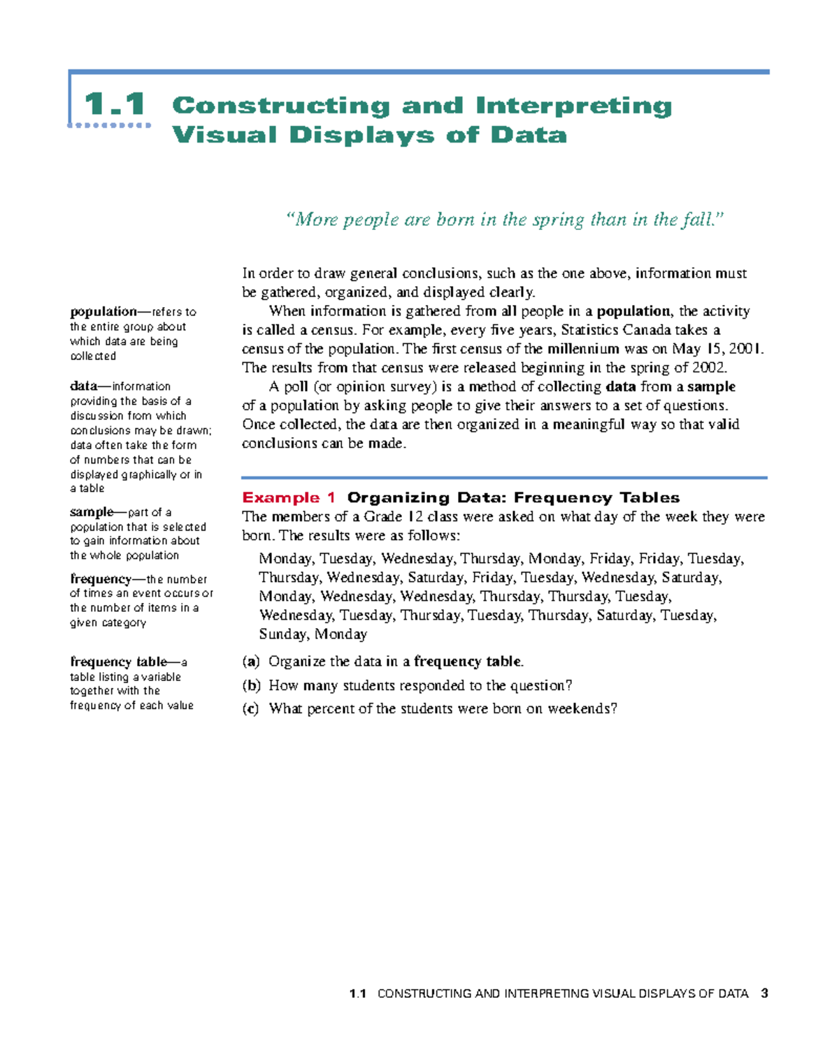 Chapter 1 Nelson MDM4U - Lecture notes 1 - 1 CONSTRUCTING AND ...