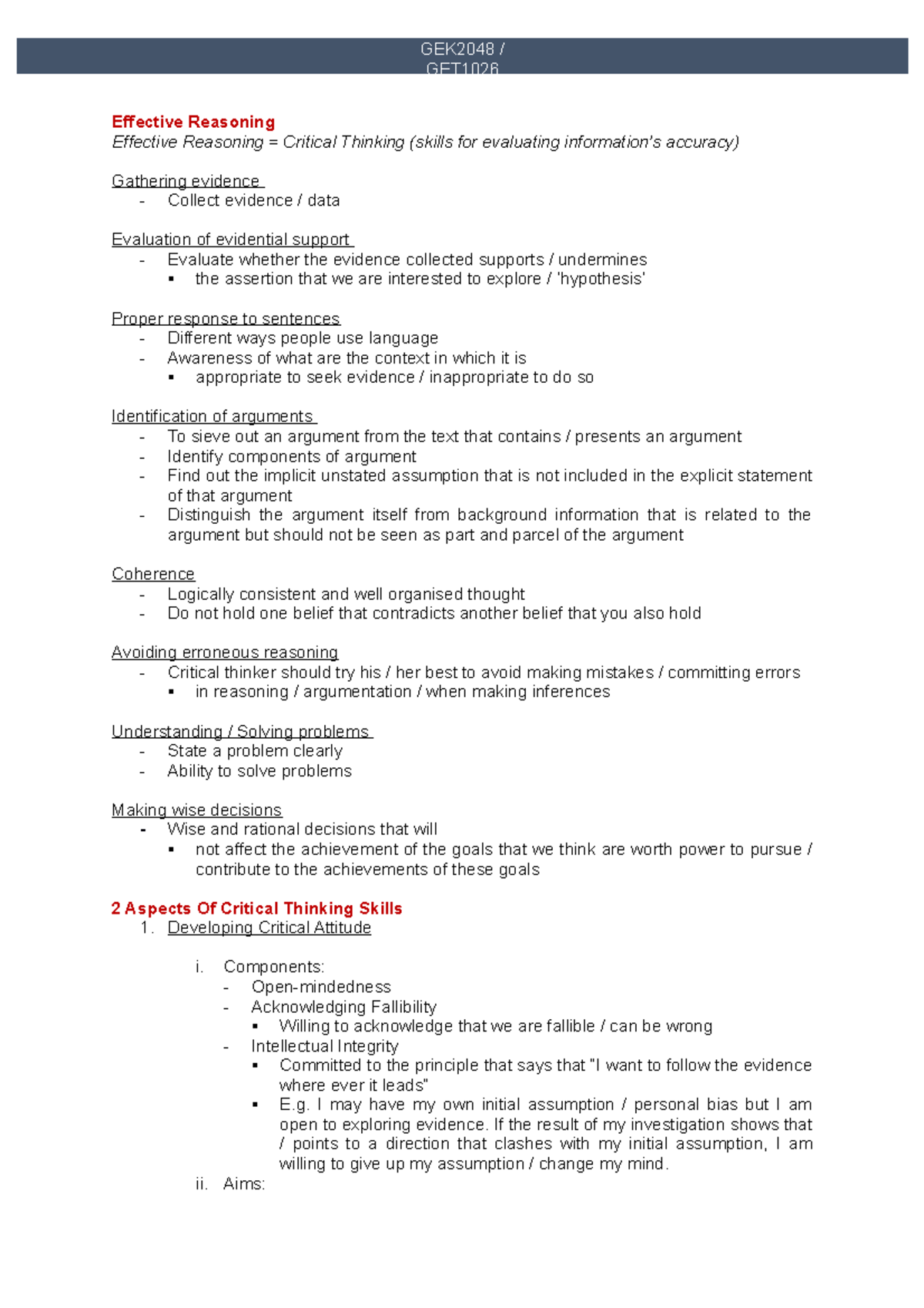 01 Introduction to ER - Effective Reasoning Effective Reasoning ...