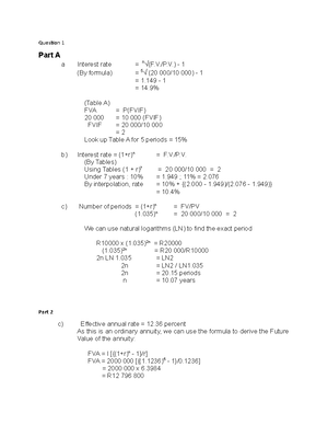 Npv Question Npv Financial Management Studocu
