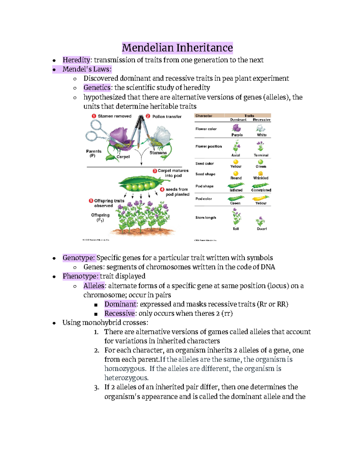 Mendelian Inheritance and Heredity: Exploring Genes Alleles and ...
