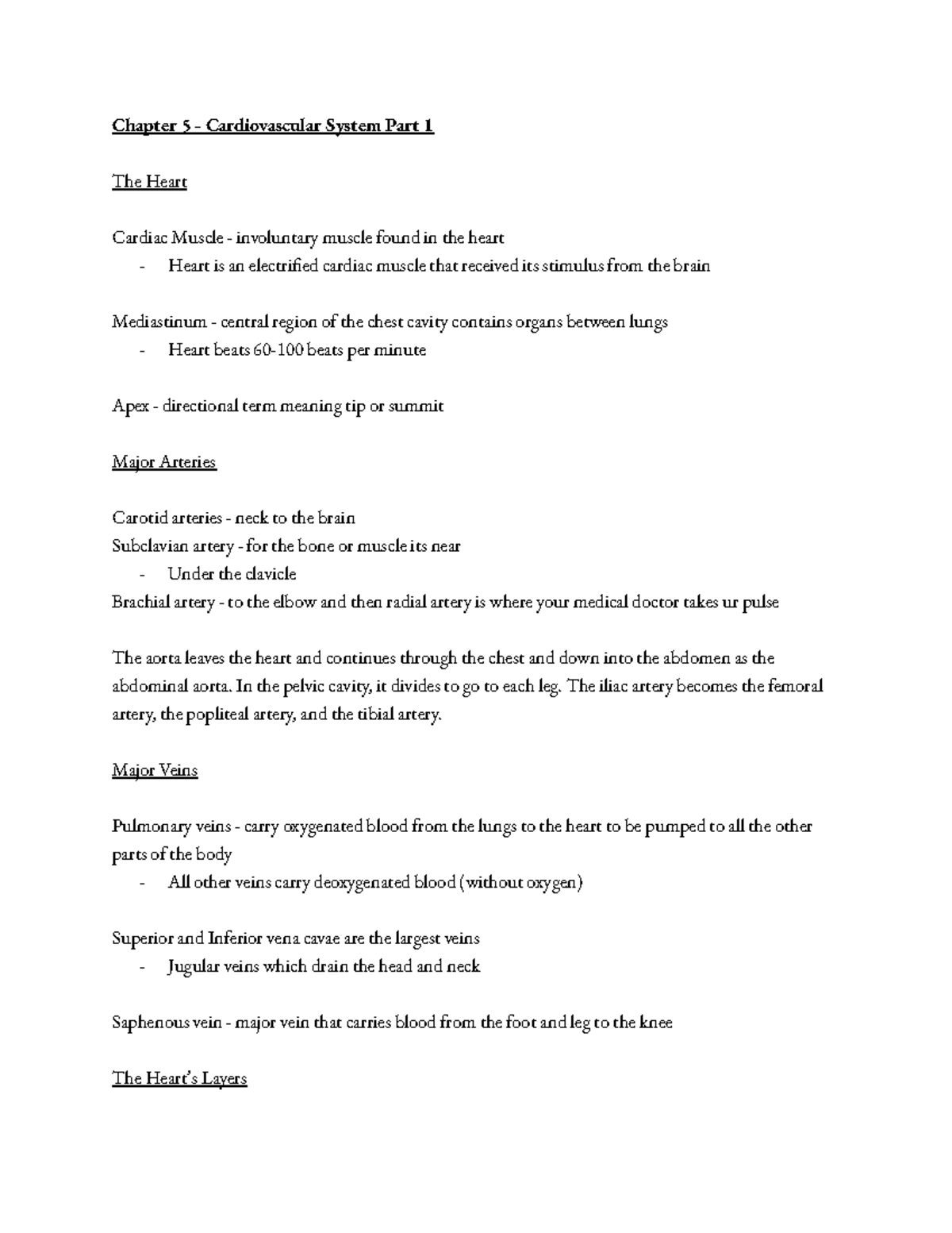 Medical Terminology Notes - Chapter 5 notes - Chapter 5 ...