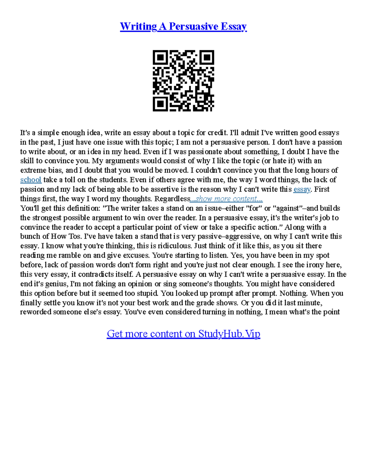 How To Write A Persuasive Essay Format - Writing A Persuasive Essay It ...