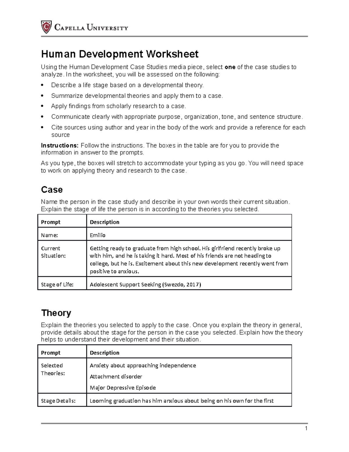 PSYC-FPX1000 Goodman Amanda Assessment 2 1 - Human Development ...
