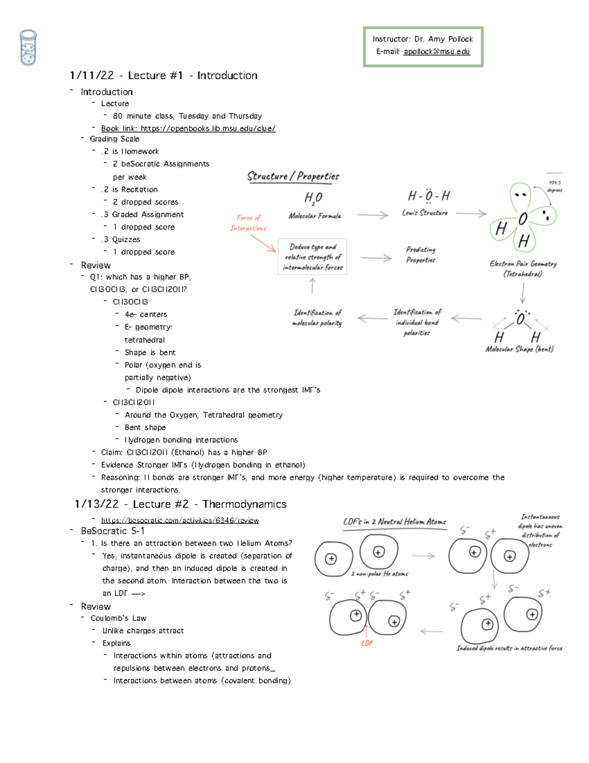 CEM 142 : 3-21 Master - Lecture notes 1-16 - CEM 142 - MSU - Studocu