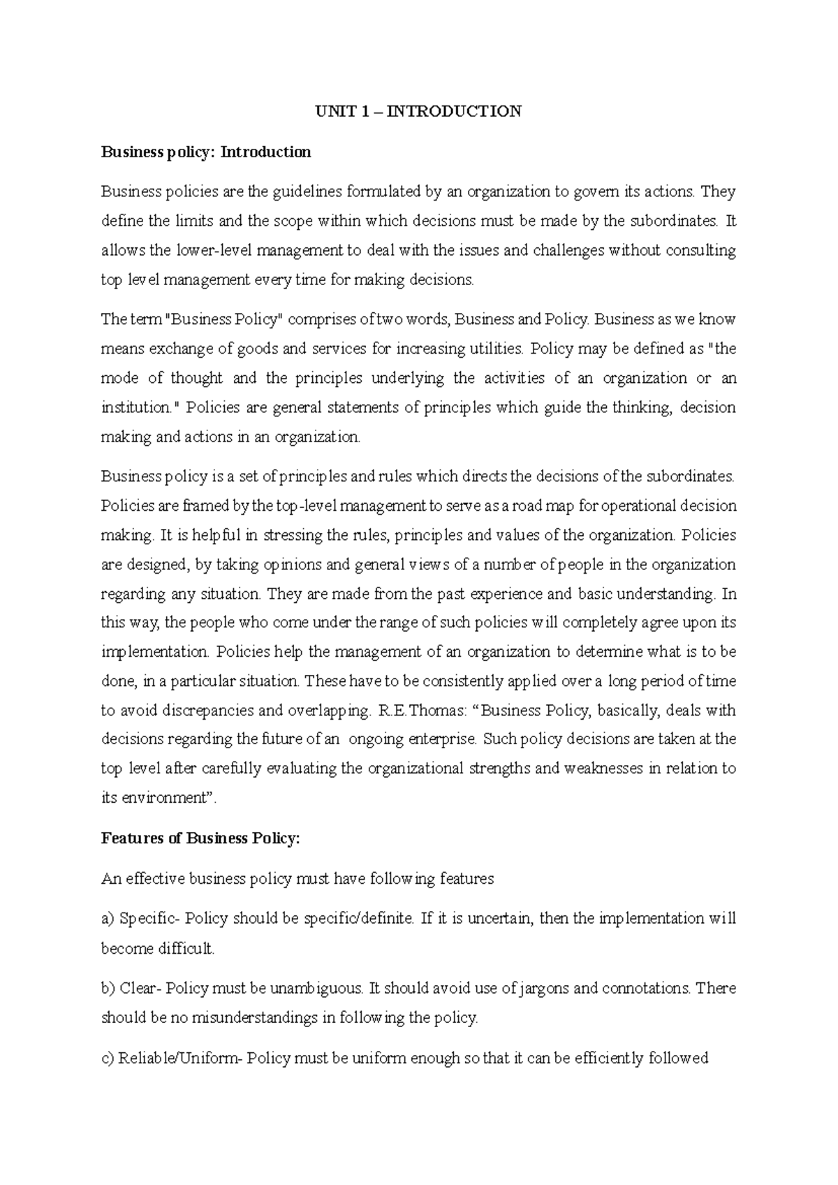 BPSM Unit I - sasemc'awpemvpo awvo wkvpwlv eqlv [q - UNIT 1 ...