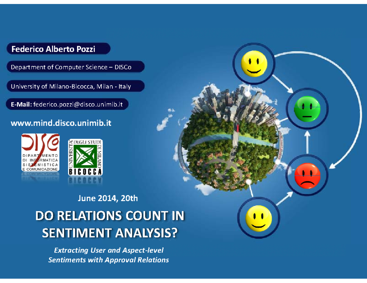 2 Federico Alberto Pozzi - Federico Alberto Pozzi Department of ...