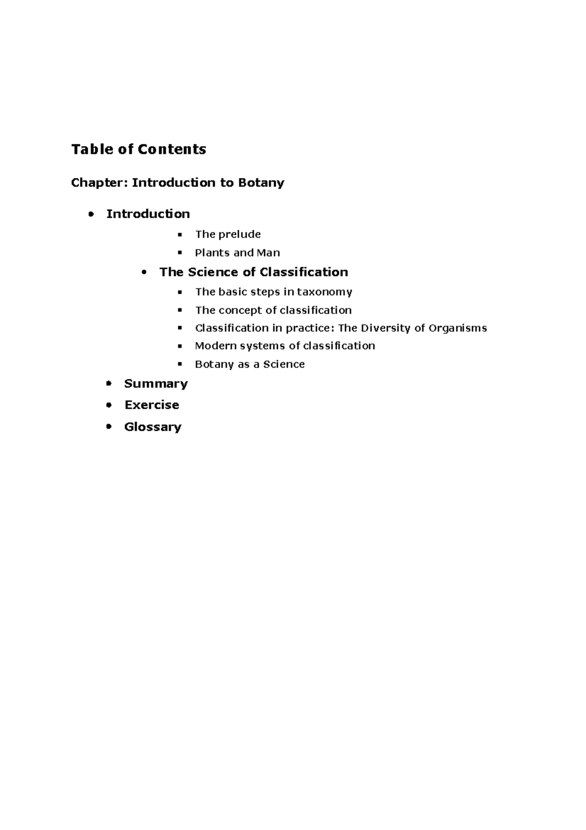 Unit - 3 Classifying Plant Diversity - Table of Contents Chapter ...