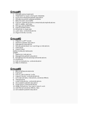 Meds 2 Cheet Sheet - Studocu