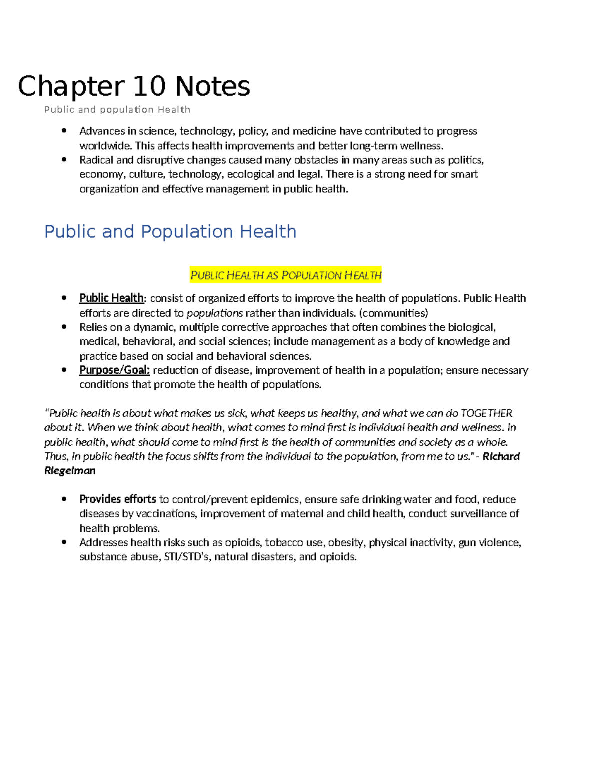 Chapter 10 Notes-Sultz and Young's Health Care USA: - Chapter 10 Notes ...