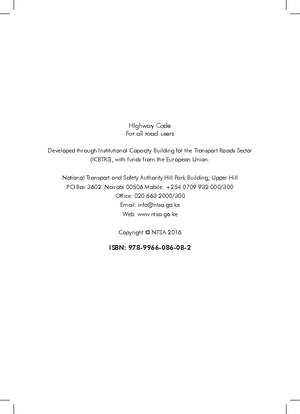 RTD-Highway-Code - Good - The for The Bahamas This Publication serves as the “Highway Code ...