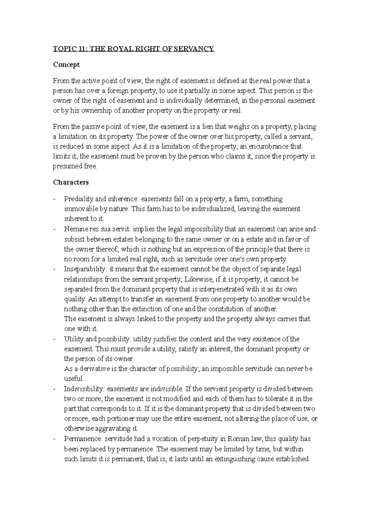 Unit 2 Media Law - Lecture notes 2 - TOPIC 11: THE ROYAL RIGHT OF ...