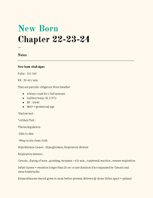 Newborn/maternity - Maternal Newborn Nursing Notes Lecture 9/9/ I ...