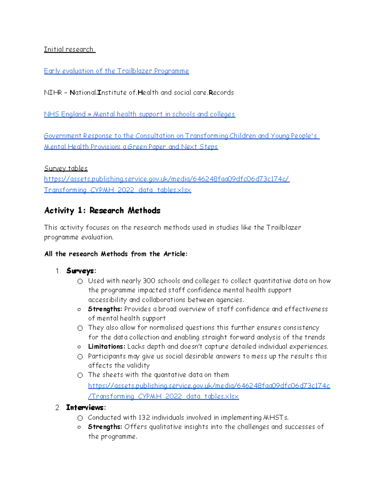 unit 4 Research - Initial research Early evaluation of the Trailblazer ...