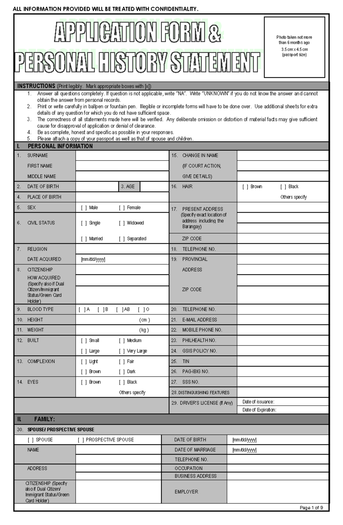 PHS-Form-Applicant-with-confidentiality - INSTRUCTIONS (Print legibly. Mark appropriate boxes ...