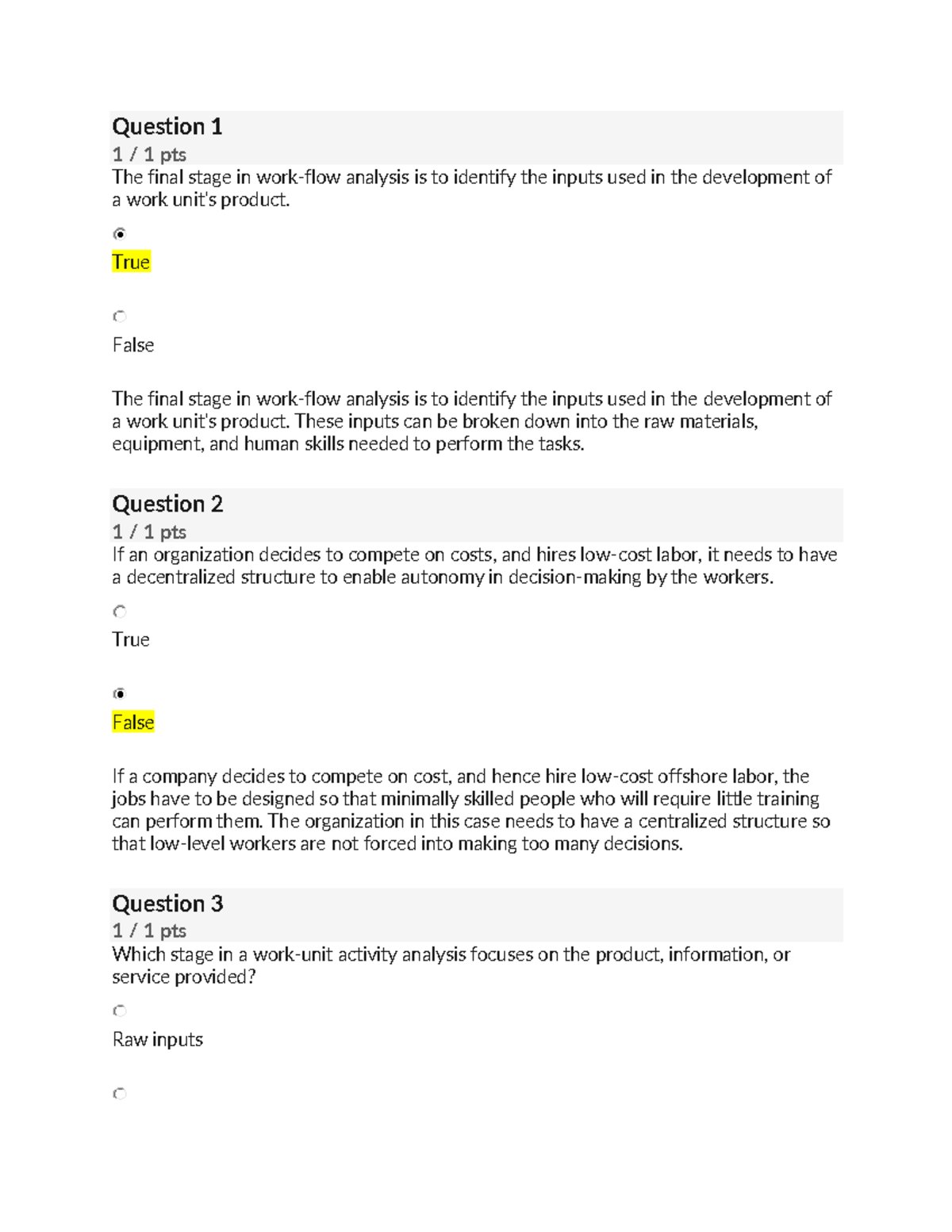 Quiz 3 - Session 4 - quiz in class - Question 1 1 / 1 pts The final ...