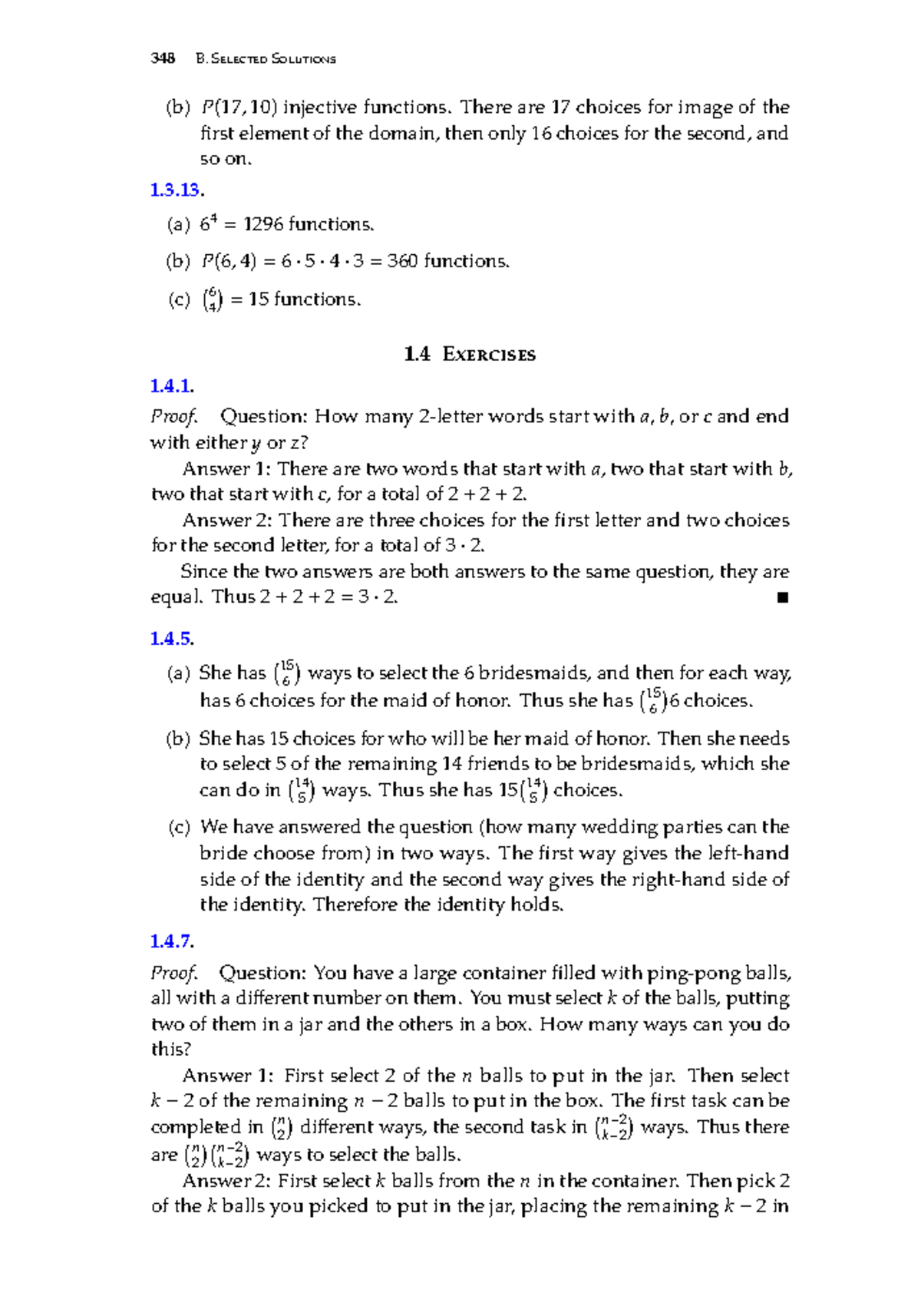 Discrete mathematics-122 - 348 B. Selected Solutions (b) P( 17 , 10 ...